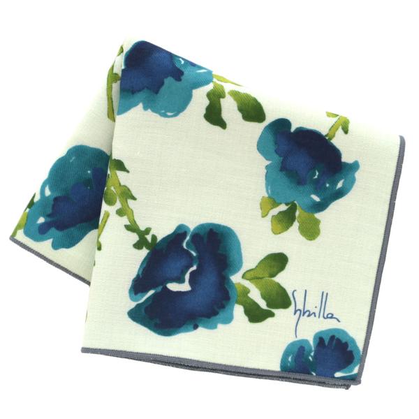 約25×25cm表地：綿90％　ポリエステル10％裏地：ポリエステル80％　ナイロン20％日本製デザイン名はalegria:アレグリア(スペイン語で喜び）2025年の春夏シーズンを代表するデザインです。背面はマイクロファイバー素材で、スマホ...