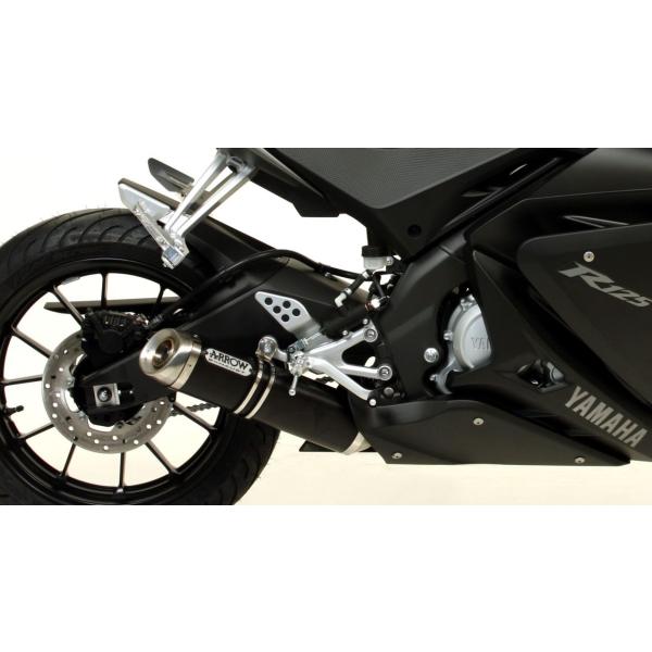 メーカー: ARROW(アロー)適合車種: YAMAHA: YZF-R125年式: 2014年-2016年式マフラータイプ: フルエキゾースト Street Thunderサイレンサー素材: 型番:51503AON: アルミダーク (ステン...