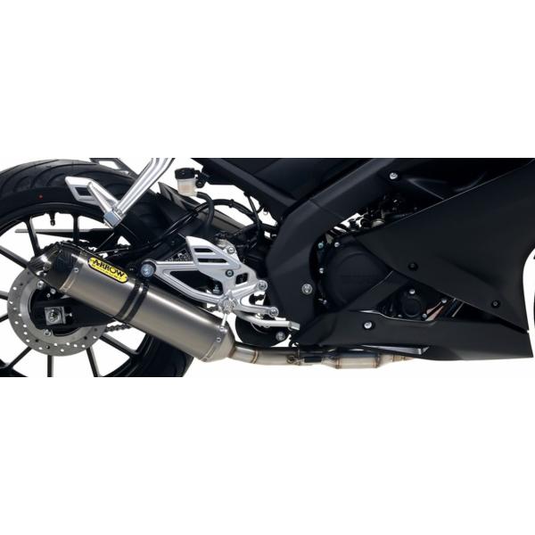 メーカー: ARROW(アロー)適合車種: YAMAHA: YZF-R125年式: 2020年式マフラータイプ: フルエキゾースト Thunderサイレンサー素材: 型番:51518AK: アルミニウム (カーボンエンドキャップ)レーシング...