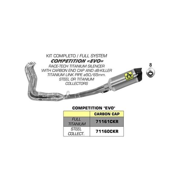 メーカー: ARROW(アロー)適合車種: SUZUKI: GSX-R1000年式: 2017年-2022年式マフラータイプ: フルエキゾースト Competition Evo High Version Race-Tech Silencer...