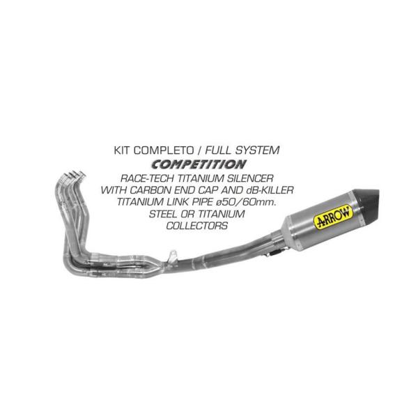 メーカー: ARROW(アロー)適合車種: SUZUKI: GSX-R1000年式: 2017年-2021年式マフラータイプ: COMPETITION フルエキゾースト RACE TECHサイレンサー素材: 型番:71161CKZ: チタン...