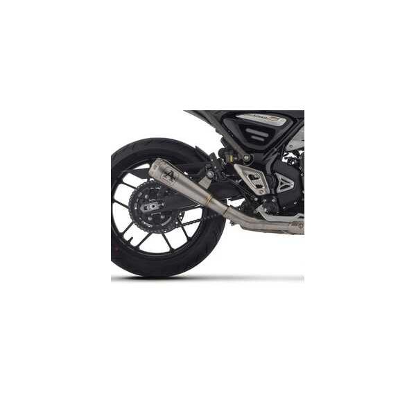 メーカー:ARROW(アロー)商品名:スリップオン Pro-Race ユーロ 5+承認型番:71974PRIサイレンサー素材:ニクロム(ステンレス)(ステンレスエンド/バッフルなし)適合車種:Triumph SPEED400年式:2024年...