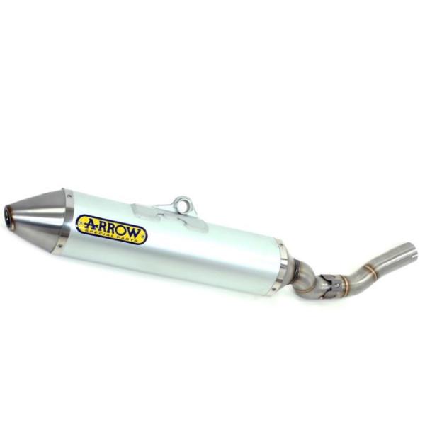 メーカー:ARROW(アロー)商品名: スリップオン Thunder型番:72528AO+72178PDサイレンサー素材:アルミ(ステンエンド/バッフル付属)レーシング中間パイプ素材:ステンレス適合車種:HONDA CRF250L年式:20...