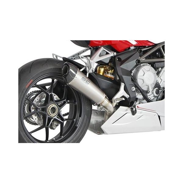 メーカー: SC PROJECT適合車種: MV Agusta: F3 675年式: 2012年-2017年式マフラータイプ: スリップオン Conic型番、素材: M03-34T: サイレンサー:チタン(カーボンエンドキャップ/消音バッフ...