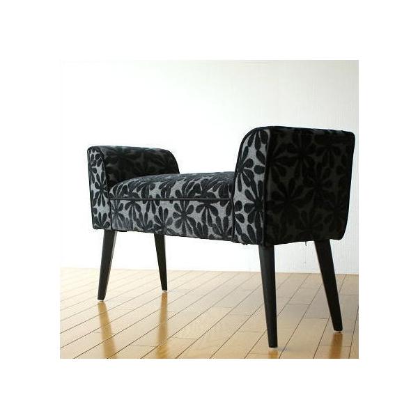 エントランスや廊下に置けるスリムなサイズのスツールベンチですクッションが効いていて座りここちもGOOD玄関でブーツや靴を履くときに女性に優しいスツールベンチモダンな色と柄は玄関がお洒落に・・・。商品名：スリムなスツールベンチ Floral（...