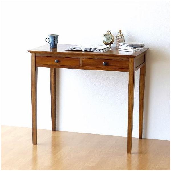 オール天然木無垢のチーク材のシンプルなコンパクトデスク80×45センチのコンパクトサイズでパソコンワークやお子様の学習などリビングに置いても邪魔にならないサイズが嬉しいデスク使えば使うほどチーク材の木の味わいが出て小さいながら、高級感も漂う...