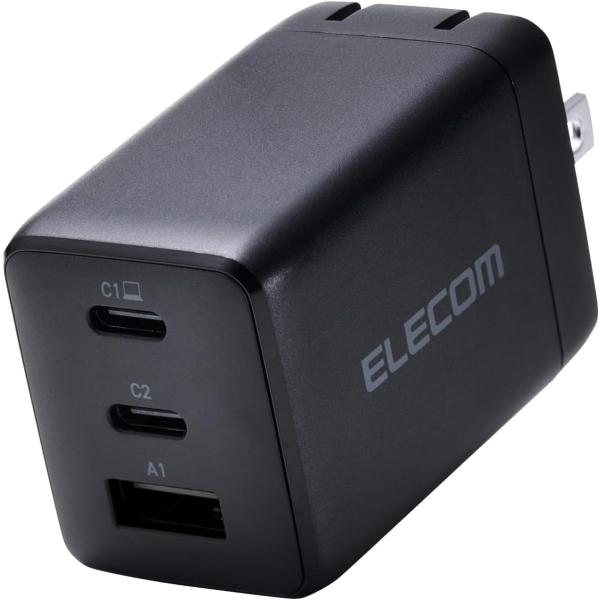 【商品特徴】〜3つの出力ポートを搭載。用途に合わせて接続先を使い分けられるから、ノートパソコンやスマートフォン、タブレット、ワイヤレスイヤホンなどを組み合わせて同時に充電できるAC充電器〜● USB Type-Cポートへの1ポート接続時はU...