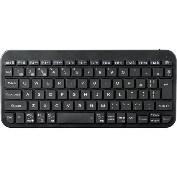 打ちやすさにこだわった、Bluetooth(R)軽量・薄型ミニキーボード！ 軽やかに持ち運べる重量約290g、最薄部約7mmの軽量薄型設計！[商品特徴]● Bluetooth(R)HOGPに対応したパソコンであれば、レシーバーを接続すること...