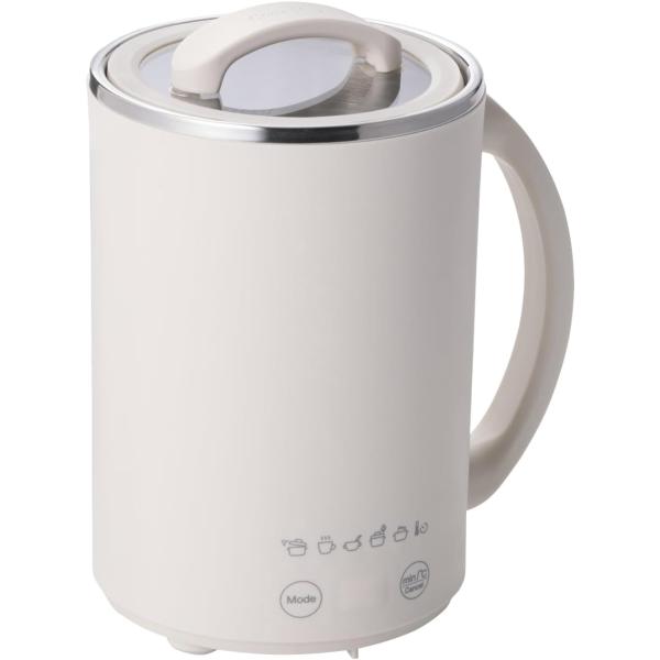 【商品説明】〜できたてアツアツを、いつでも卓上で。6つのモードで飲み物の温めだけでなく調理も簡単にできる、マグカップ型電気なべ・Cook Mug plusです。約1.5mのロングコードを採用し、デスクなどさまざまな場所で使いやすい、程よい長...