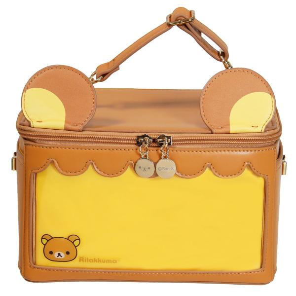 キャリーオンできる鏡付きメイクボックス「推し活 キャリーメイクボックス」リラックマモデルです。キャリーケースに固定して持ち運びやすく、そのまま上でメイク可能。大容量でメイク道具やスキンケア用品をまとめて収納でき、ライブやイベント遠征にも便利...