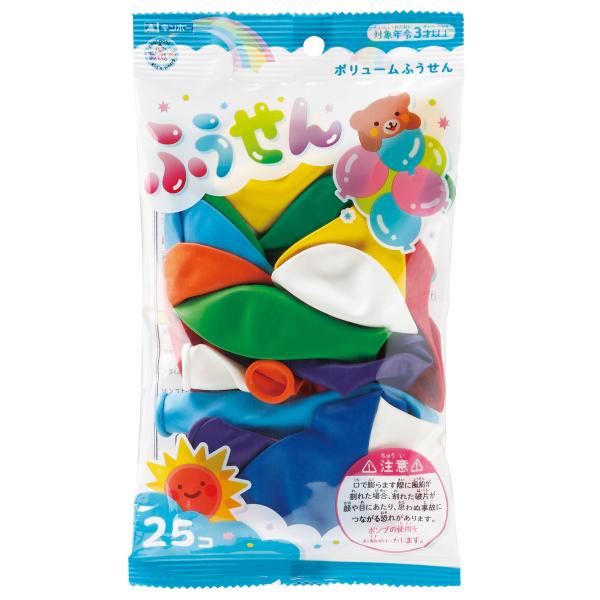 文字通りボリュームたっぷりの風船。ヘリウムガスも使える天然ゴム使用のふうせん。別売りの「あそびっこ ふうせん棒」を使うともっといろいろな使い方ができます。◯商品内容：25個入り◯パッケージサイズ：W130×H230×D20mm◯原産国：ベト...