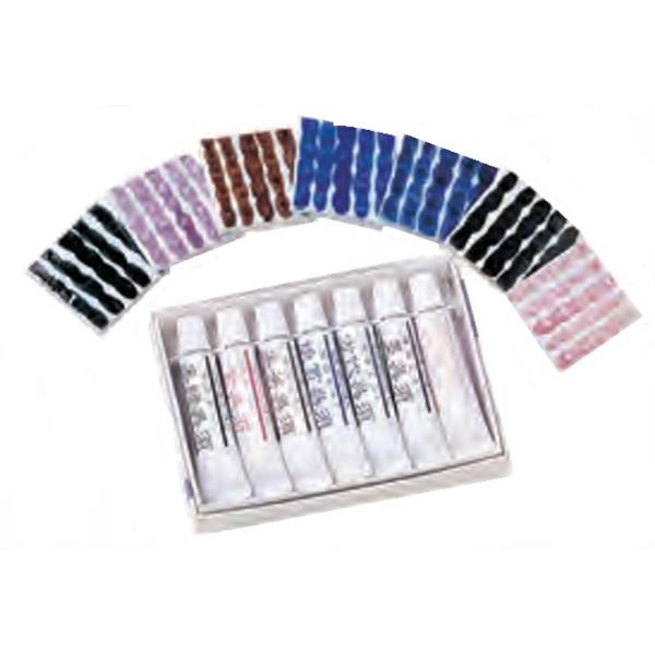 素焼き後、釉薬を掛ける前の素地に絵付けを施すことを下絵（したえ）、釉薬を掛けた本焼き後の素地に絵を描き、再び焼成することを上絵（うわえ）と呼びます。■セット内容■黒緑呉須、紫呉須、黒茶呉須、古代呉須、焼貫呉須、墨呉須、陶試紅〇各17g〇焼成...