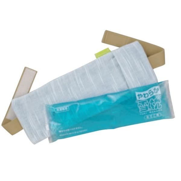 カバー付きなので、適度な冷たさで使用できます。●大きさ／(W)23.5×(D)7cm●質量／210g・凍らない不凍層と長持ちする凍結層のW構造で、頭のカーブにフィットします。