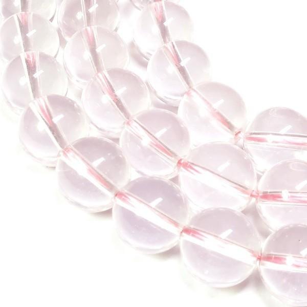マダガスカルローズクォーツ 10mm 天然石ビーズ 丸玉 パワーストーンとても高い透明度をもつマダガスカルローズクォーツです。従来のローズクォーツにはない淡くクリアなピンク色が魅力で、上品な色合いをお楽しみ頂けます。ゴム通しができるので簡単...
