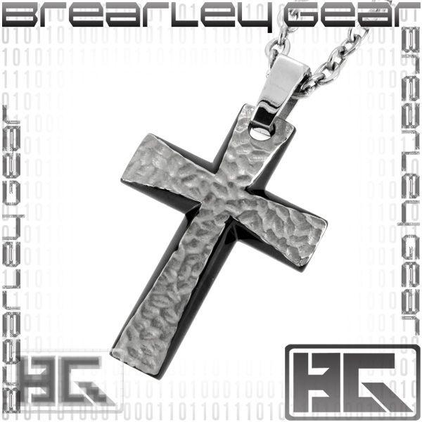【Brearley Gear/ブレアリーギア】 メンズ ブランド ネックレス槌目デザインとクロスのサージカルステンレスネックレスです。十字の端から交わる部分へと厚みを増していくボリューム感と、槌目の味わい深いデザインが魅力を放ちます。カジュ...