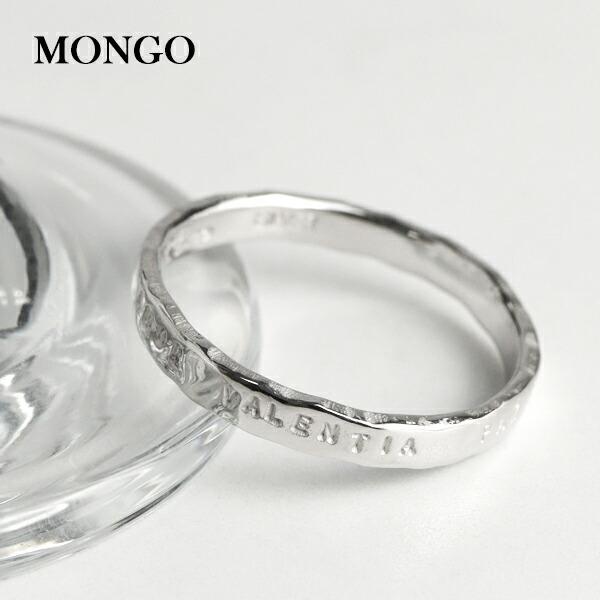 MONGO スペイン語 メッセージ 愛 勇気 希望 平和 シルバーアクセサリー リング 指輪 銀 シンプル クール ハード ナチュラル 甲丸 ハンマー ブランド メンズ 男性 プレゼント[使用チェーン 単品販売なし]センターにクロスを彫り込...