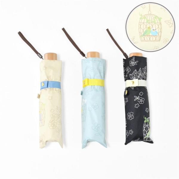 日差し・熱中症が気になる季節は日傘として雨が降れば雨傘として可愛い傘で晴雨兼用♪裏面ブラックPUコーティングで、遮光・UVカット99%の携帯にも便利な折り畳み傘です。■Size　親骨の長さ:50cm骨の本数:6本全長:約51.5cm直径:約...