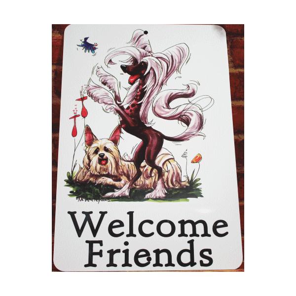 いろいろな場所にインテリア・エクステリアとしてお使いいただけます。プレート本体の素材はアルミニウム製。室内で簡易的に飾られる場合は、プレートに開いている穴にS字フックなどをかけて簡易的に飾ることもできます。　☆上下2か所に穴が開いています。...