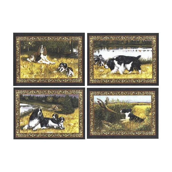 アメリカのブリーダーさんがお送りする自信作！テーブルランナーとマッチするプレースマット4枚セット。精密に織り上げられたプレースマット。額に入れて壁に掛けたり、アイディア次第で色んな所に飾っていただけます。サイズ：約　W30 x H45cm　...