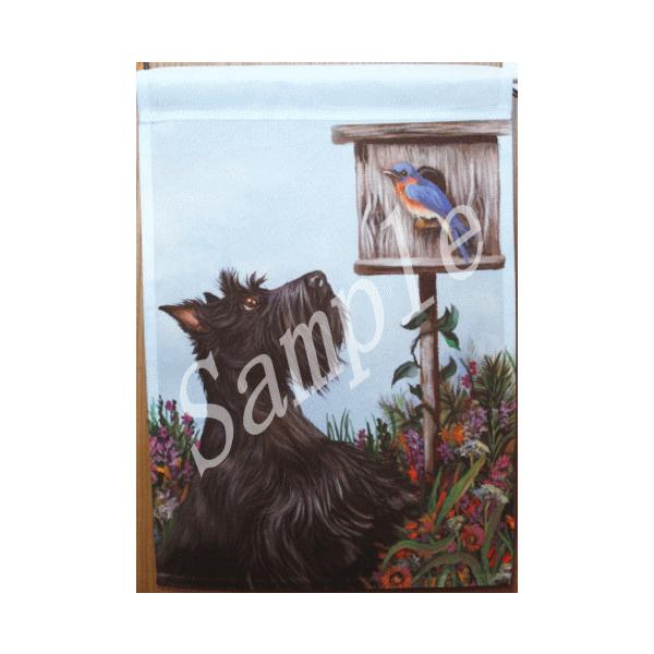 お庭やお部屋の中を華やかにしてくれるガーデンフラッグです。お庭・ベランダ・玄関まわりなどにはためかせても、お家の中でタペストリーのように飾ったり、小窓のカフェカーテンのかわりに…大きすぎず小さすぎないサイズなので色んな場所に飾っていただけま...