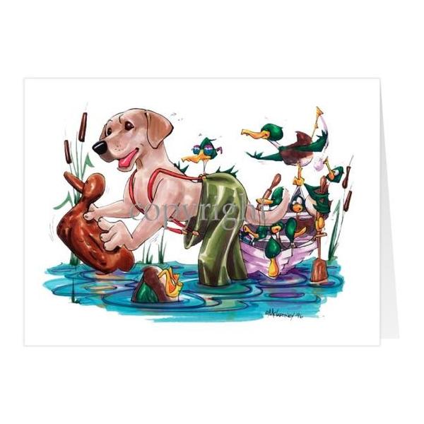 ラブラドール・レトリーバー  グリーティングカード。優しい色合いで描かれた可愛いカード。愛犬家の方へのプレゼントに添えていただくのに最適です。額などに入れていただくと、素敵なインテリアとしてお楽しみいただけます。サイズ 　　約11.7センチ...