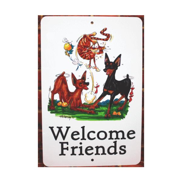 いろいろな場所にインテリア・エクステリアとしてお使いいただけます。プレート本体の素材はアルミニウム製。室内で簡易的に飾られる場合は、プレートに開いている穴にS字フックなどをかけて簡易的に飾ることもできます。　☆上下2か所に穴が開いています。...