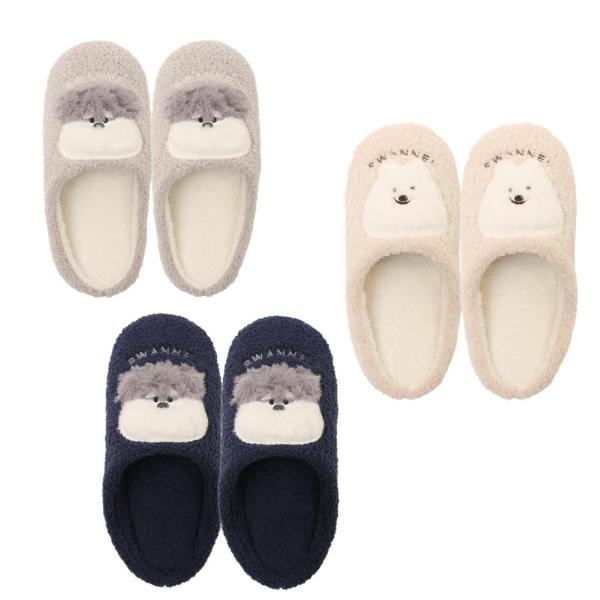 ふわっとしたスワンネル素材が足をやさしく包み、素足でも気持ちいい履き心地♪可愛いくて、履くたびに気分が上がります！保温性がありながら通気性も◎冬でも足元がぽかぽか快適です。Size：レディースM（約23〜24.5cm）素材：本体/中敷/底面...