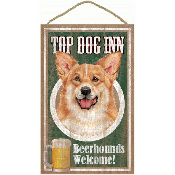 TOP　DOG　INNBeerhounds Welcomeレトロな質感でかっこいいのに、ジョークがきいてるウェルカムボード♪板の厚みも約7ミリありしっかししています。プリント部分は、壁紙のような厚みのあるしっかりとした紙にDOGプリントした...