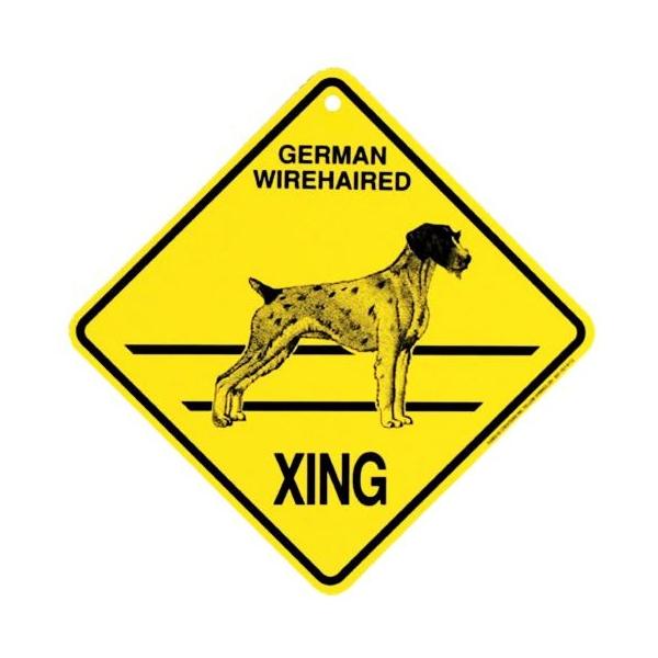 標識のようなイエローのXingボード♪【ジャーマン・ワイアーヘアー・ポインターが通ります】 ボード本体の素材は柔軟性のあるプラスティック製で軽くて丈夫です。室内で簡易的に飾られる場合は、ボードに開いている穴にS字フックなどをかけて簡易的に飾...