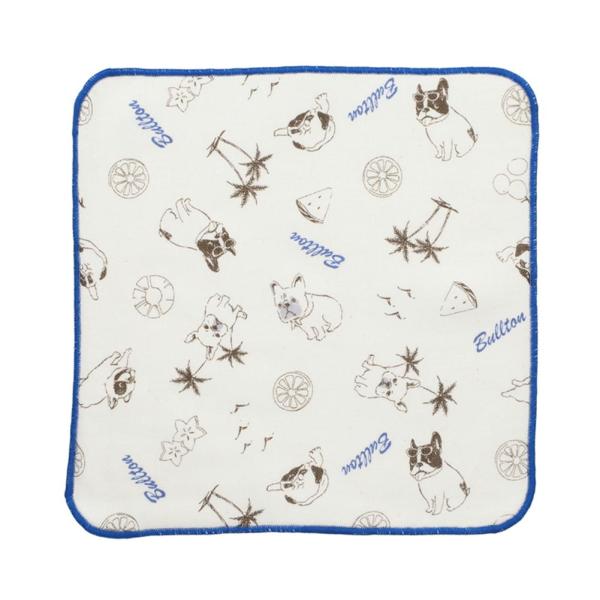 ブルトンと仲間たちが可愛いガーゼハンカチ!!少し小さめでなのでたたんでもポケットに入れやすいサイズです。Size：約22×22cm日本製 注意事項 ※モニターにより、色の見え方が実際の商品と異なることがございます※メール便対応商品を複数ご注...