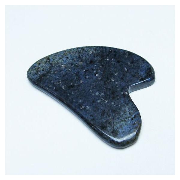 ■商品名：ブルー スギライト かっさ フェイスマッサージプレート ■商品ID：t197-1292 ■商品重量：約 41g ■商品サイズ：  高約:72mm   横約:53mm  厚約:6mm