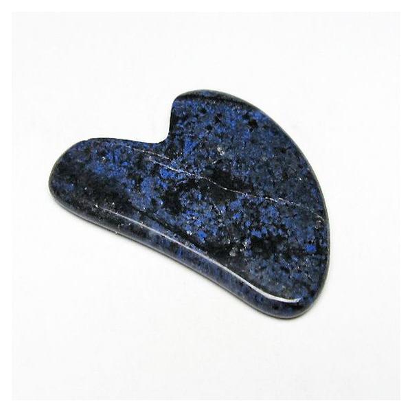 ■商品名：ブルー スギライト かっさ フェイスマッサージプレート ■商品ID：t197-1372 ■商品重量：約 41g ■商品サイズ：  高約:72mm   横約:52mm  厚約:6mm