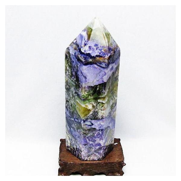 ■商品名：アメリカ　ユタ州産 ティファニーストーン 六角柱 ■商品ID：t222-2680 ■商品重量：約 1.5Kg ■商品サイズ：  高約:190mm   横約:65mm  厚約:60mm