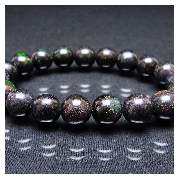 ■商品名：ブラックオパール ブレスレット  ■商品ID：t249-4807 ■商品重量：約 25.3g ■商品サイズ：内周約:165mm(±5mm)粒直径約:11mm(±0.5mm)