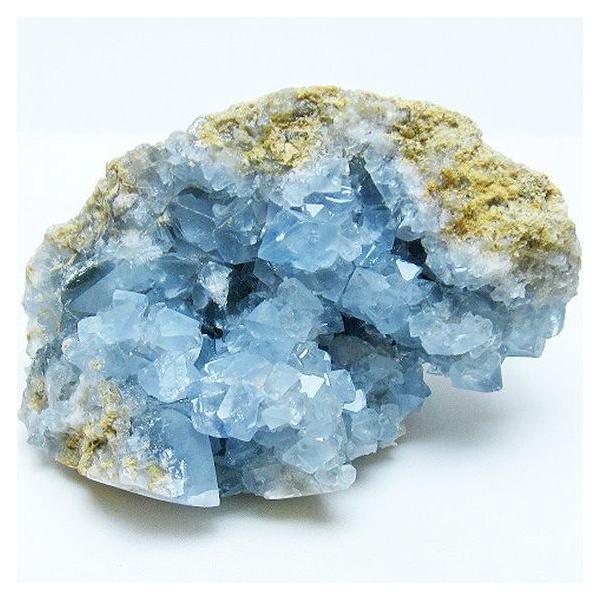 ■商品名： セレスタイト 天青石 原石 ■商品ID：t385-14342 ■商品重量：約 1.3Kg ■商品サイズ：  高約:140mm   横約:95mm  厚約:75mm