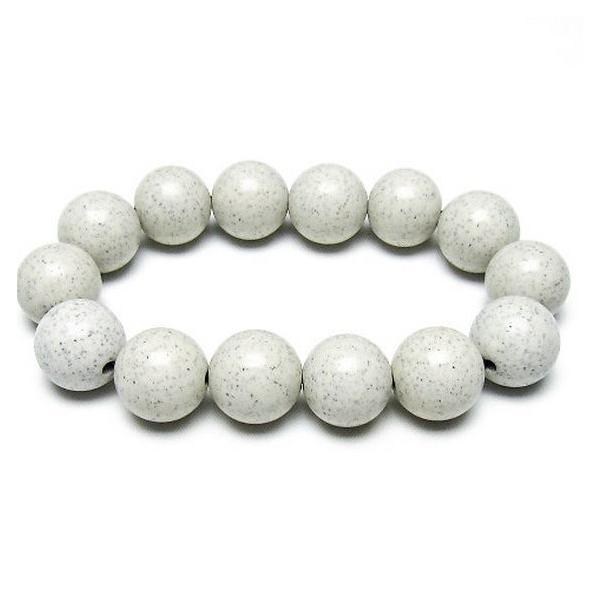 ■商品名：台湾産  北投石 天然ラジウム効果  ブレスレット  ■商品ID：t538-3044 ■商品重量：約 61.9g ■商品サイズ：内周約:169mm(±5mm)粒直径約:16mm(±0.5mm)