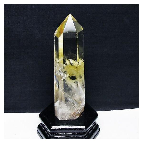 ■商品名：シトリン水晶 六角柱 ■商品ID：t719-5019 ■商品重量：約 342g ■商品サイズ：  高約:160mm   横約:43mm  厚約:33mm