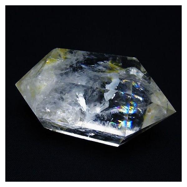 ■商品名：虹入り ヒマラヤ水晶ダブルポイント ■商品ID：t98-2732 ■商品重量：約 135g ■商品サイズ：  高約:73mm   横約:42mm  厚約:35mm