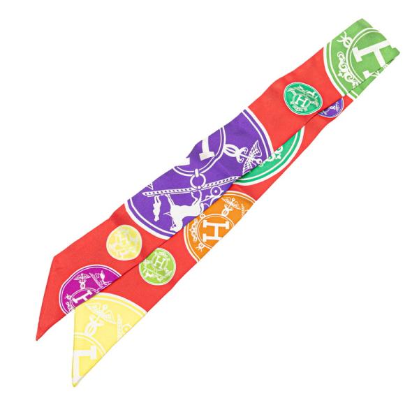 ■商品情報[管理番号]1-0207847[ブランド]エルメス（HERMES）[対象]レディース[カラー] マルチカラー[シリーズ]EX Libris エクスリブリスの紙吹雪[ライン]ツイリー[素材]シルク [サイズ]W約85cmxH約5cm...