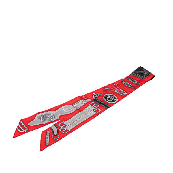 ■商品情報[管理番号]1-0210241[ブランド]エルメス（HERMES）[対象]レディース[カラー] オレンジ レッド グレー[シリーズ]HARNAIS DES PRESIDENTS 大統領の馬具[ライン]ツイリー[素材]シルク [サイ...