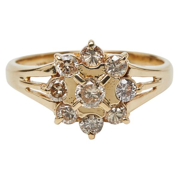 ■商品情報[管理番号]1-0242809[対象]レディース[ライン]フラワーモチーフ[重量]約3.1g[素材]K18YG イエローゴールド [サイズ]10.5号リング幅：約2.1mmリング内径：約16.5mmリング最大幅：約10.8mmサイ...