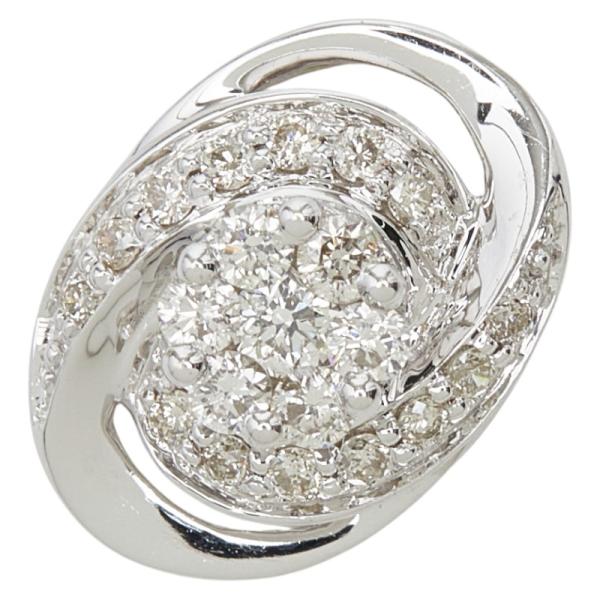 ■商品情報[管理番号]1-0247094[対象]レディース[重量]約1.4g[素材]K18WG ホワイトゴールド [サイズ]トップW約9.8mmxH約13.7mm詳細備考：カン：H5.0mm×W2.3mm[中石石目]ダイヤ:0.30ct[付...