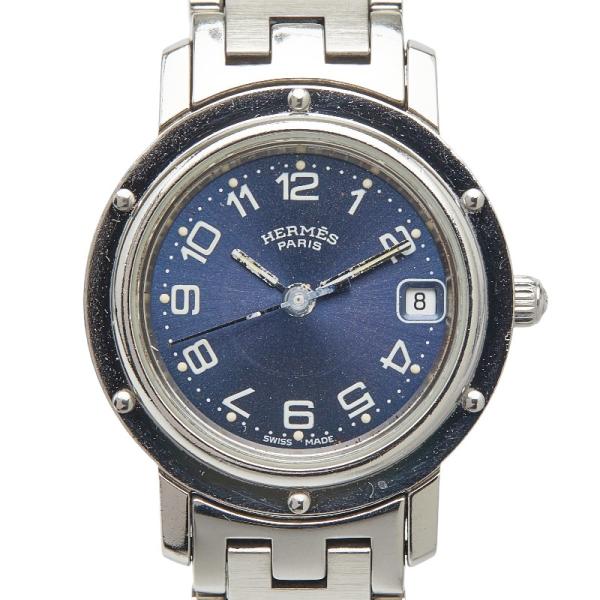 ■商品情報[管理番号]1-0255292[ブランド]エルメス（HERMES）[型番]CL4.210[対象]レディース[シリーズ]クリッパー[重量]約43.4g[素材]ステンレススチール [サイズ]ケース：約25.8mmx23.7mm腕周り：...