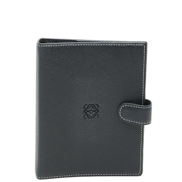 ■商品情報[管理番号]1-0263291[ブランド]ロエベ（LOEWE）[対象]レディース[カラー] ネイビー[シリーズ]-[ライン]アナグラム[素材]レザー [サイズ]W約11cmxH約14cmxD約2.5cm開閉式：スナップボタン内側：...