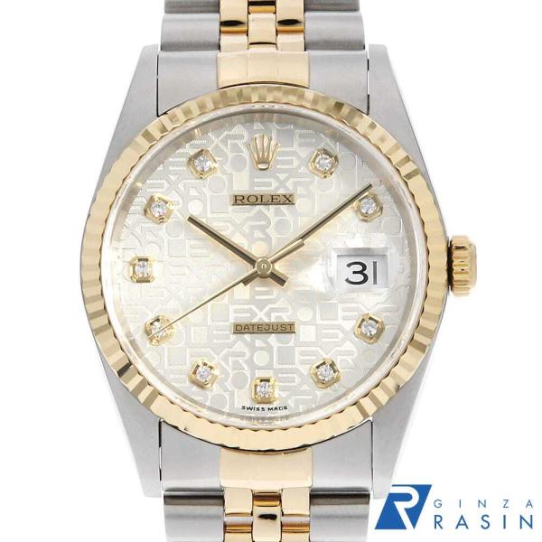 ROLEX ロレックス デイトジャスト 10Pダイヤ 16233G シルバー ROLEX ロレックス デイトジャスト 10Pダイヤ 16233G シルバー