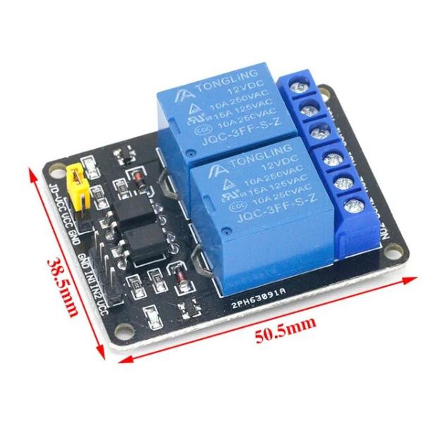 5V 2チャンネル　リレー　インタフェースボード、15-20mA ドライバー電流が必要です。高電流リレーを装備します AC250V 10A ; DC30V 10Aマイクロコントローラに直接にコントロールられる標準インタフェース(Arduin...