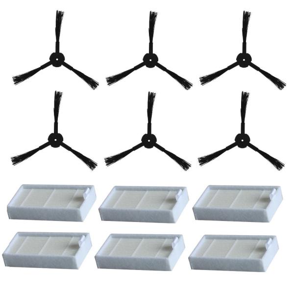 ILIFE アイライフ V3s Pro V5s Pro交換 アクセサリー ブラシ フィルター 交換 替え 互換品アイライフ用のアクセサリーセットです。【内容物】サイドブラシ (×6)フィルター (×6)※梱包によりサイドブラシの毛が曲がる場...