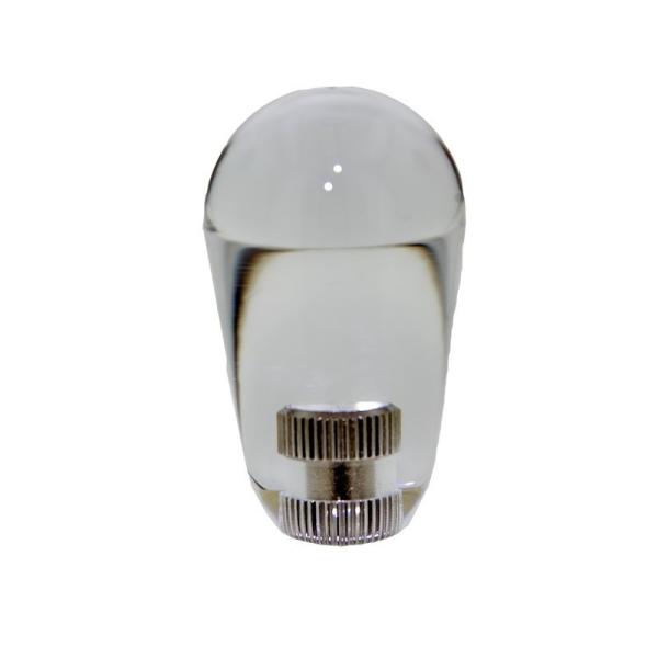 三和電子　LB-30N-CW ナスビ型レバーボール 透明/クリアホワイト※ネジ穴サイズ:M6管理番号1xDP-15059