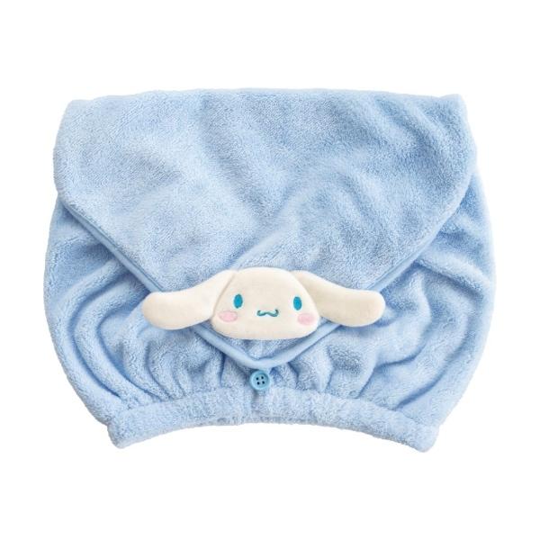 サンリオキャラクターズの顔のマスコットが付いたヘアキャップです。ふわもこ素材が肌触り良く、お風呂上がりやプールの後の濡れた髪をしっかりと吸水します♪よく伸びるゴムを使用しているので子どもから大人の方までお使いいただけます。洗濯ネットに入れて...