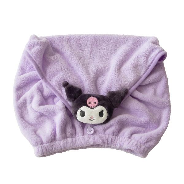 サンリオキャラクターズの顔のマスコットが付いたヘアキャップです。ふわもこ素材が肌触り良く、お風呂上がりやプールの後の濡れた髪をしっかりと吸水します♪よく伸びるゴムを使用しているので子どもから大人の方までお使いいただけます。洗濯ネットに入れて...